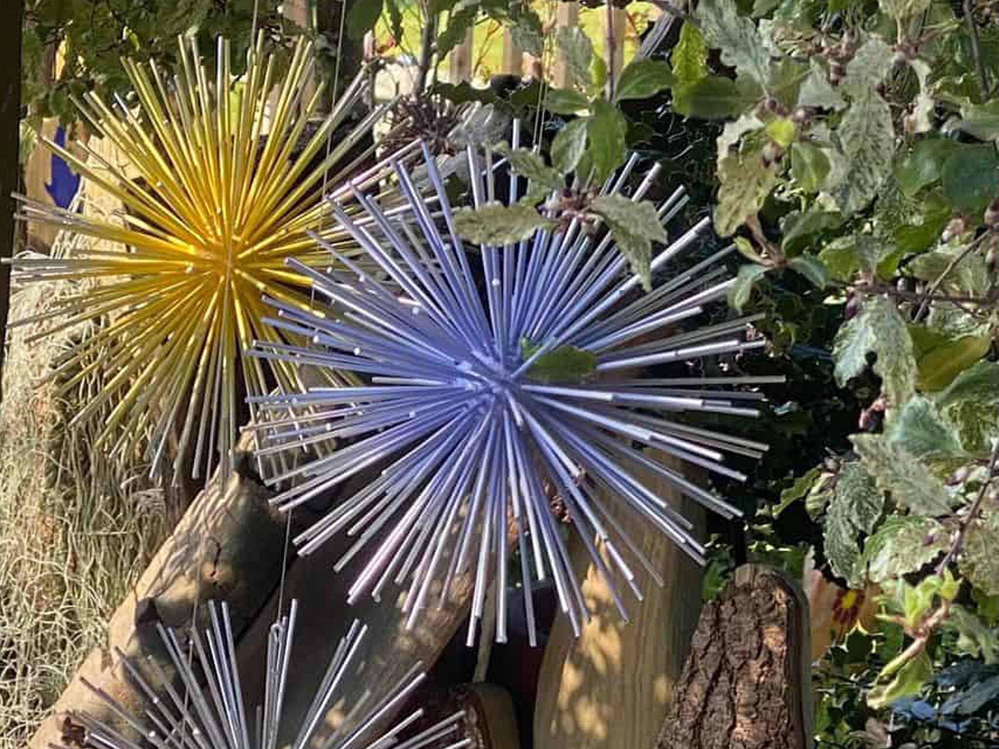 XL Floating Dandelion/allium Sculpture – Handmade Garden & Patio ...