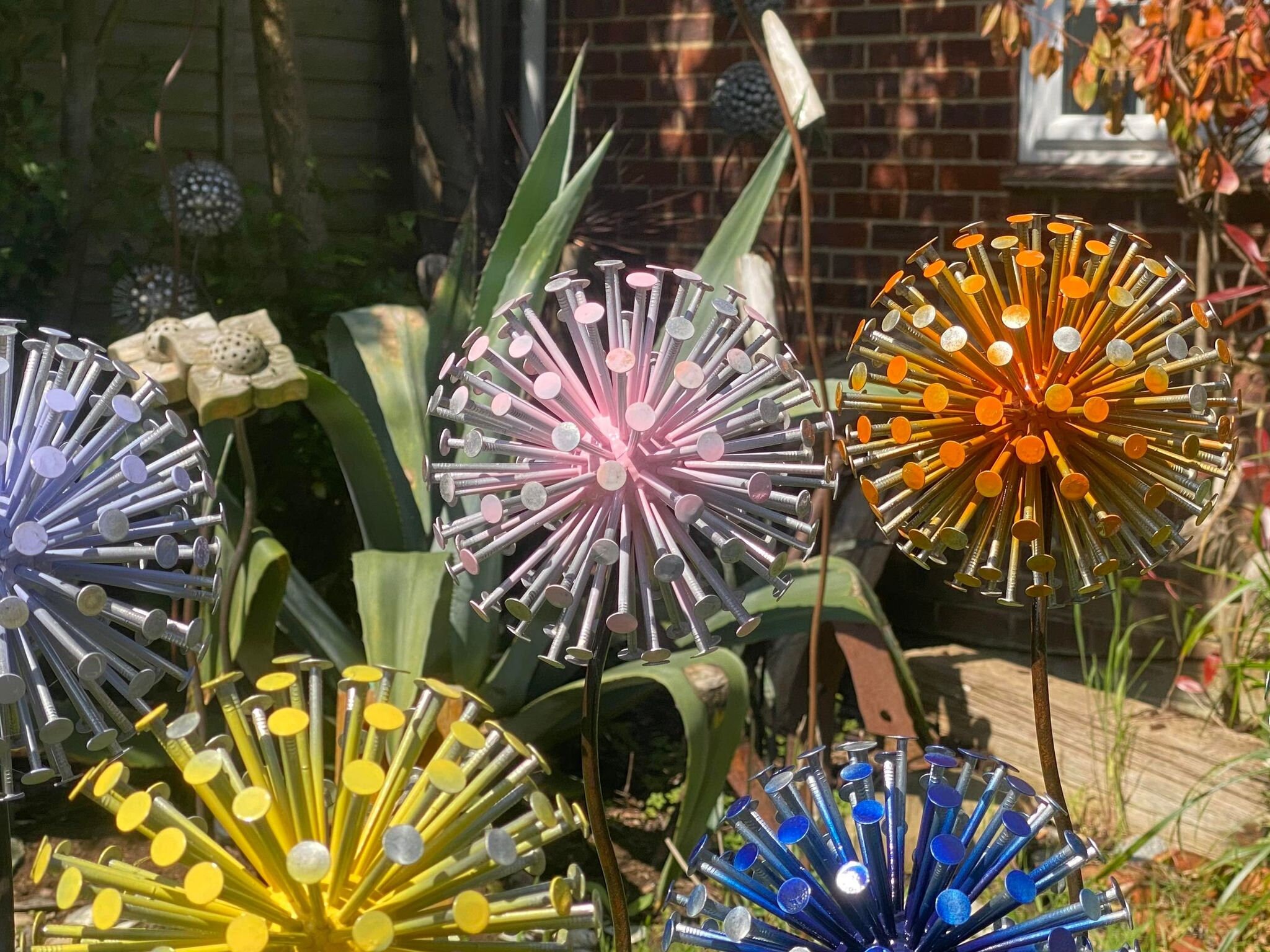 Dandelion/ Allium Home and Garden Sculpture | Handmade & Personalised ...