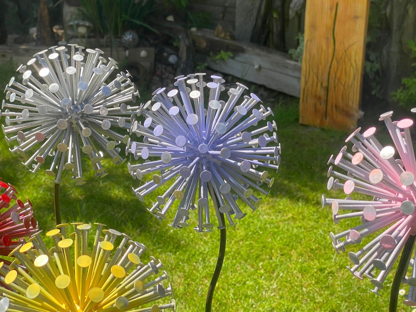 Dandelion/ Allium Home and Garden Sculpture | Handmade & Personalised ...