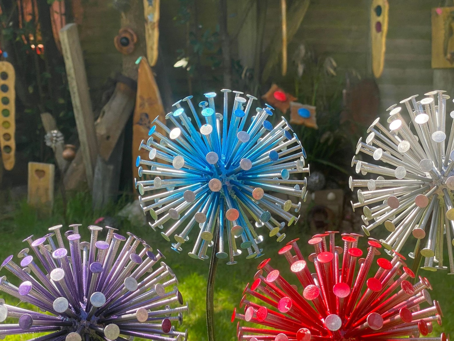 Dandelion/ Allium Home and Garden Sculpture | Handmade & Personalised ...