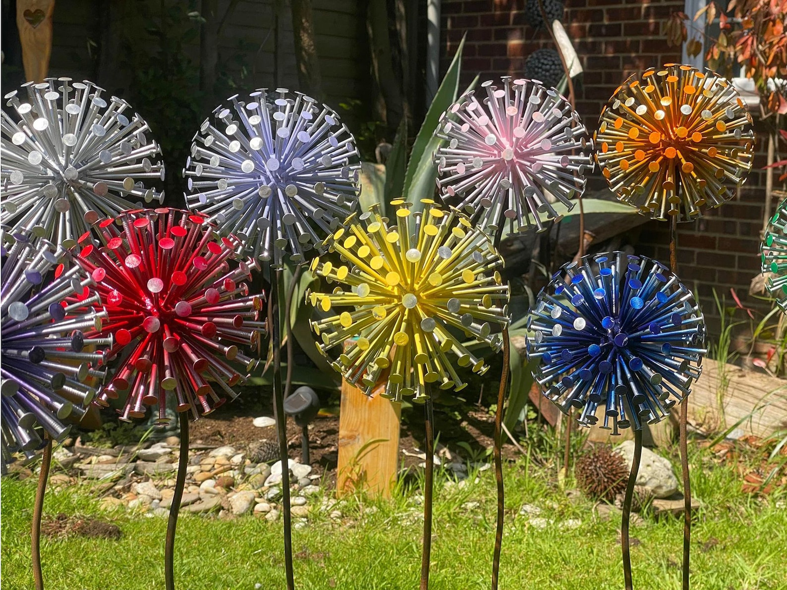 Dandelion/ Allium Home and Garden Sculpture | Handmade & Personalised ...