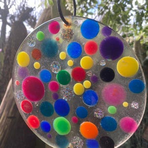 Vibrant Colour Drops Spinning Decoration - Etsy