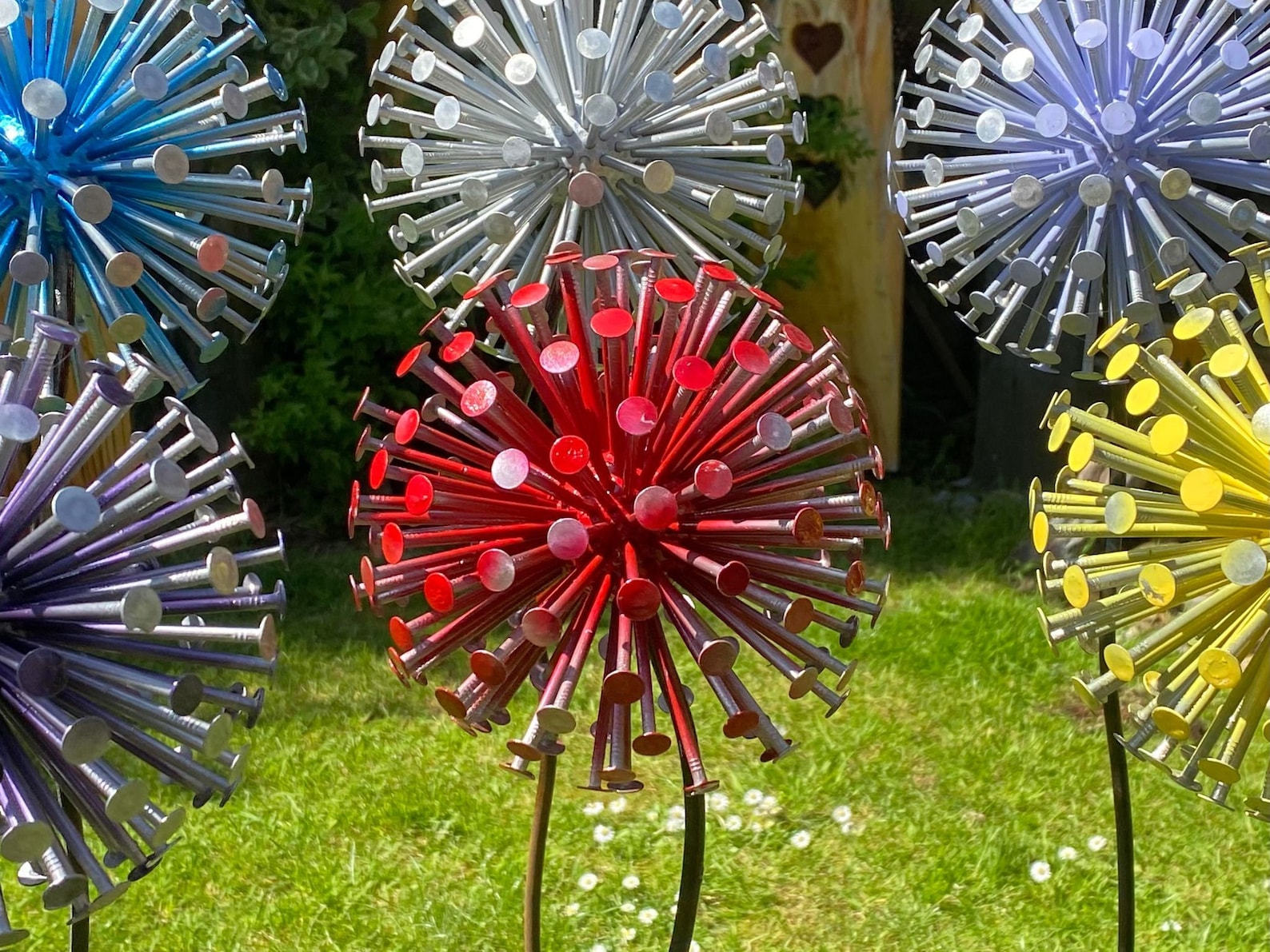 Dandelion/ Allium Home and Garden Sculpture | Handmade & Personalised ...