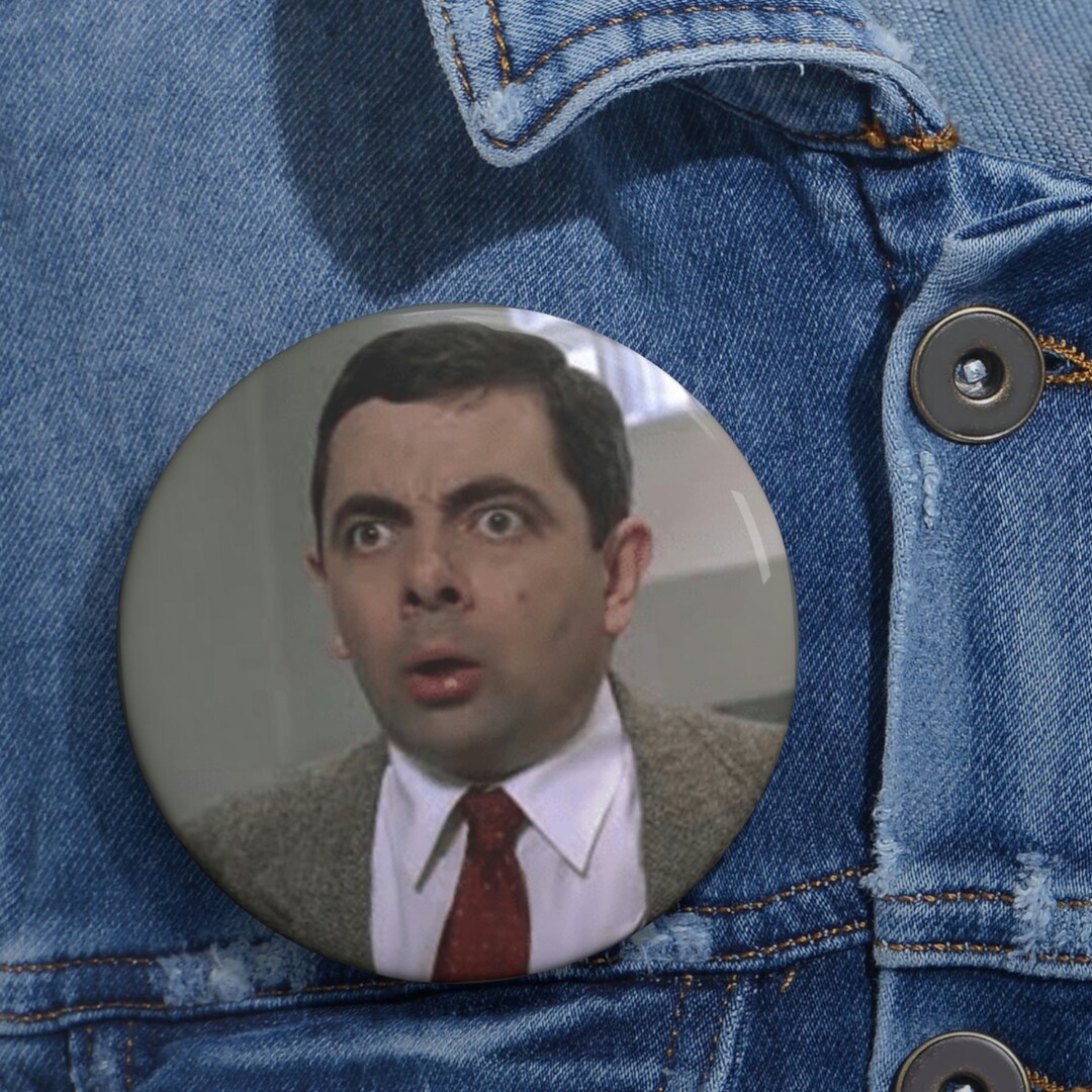 Mr. Bean Pin Buttons - Etsy