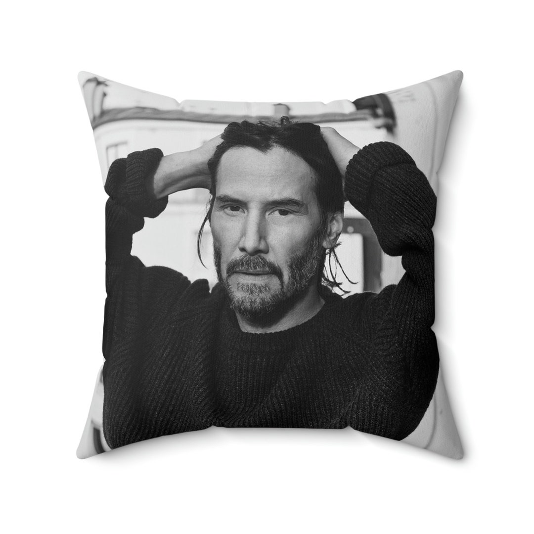 Keanu Reeves Square Pillow - Etsy