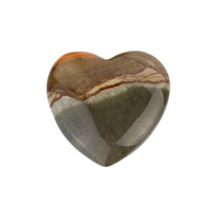 Polychromatic Jasper Heart Shaped Carved Stone - Etsy