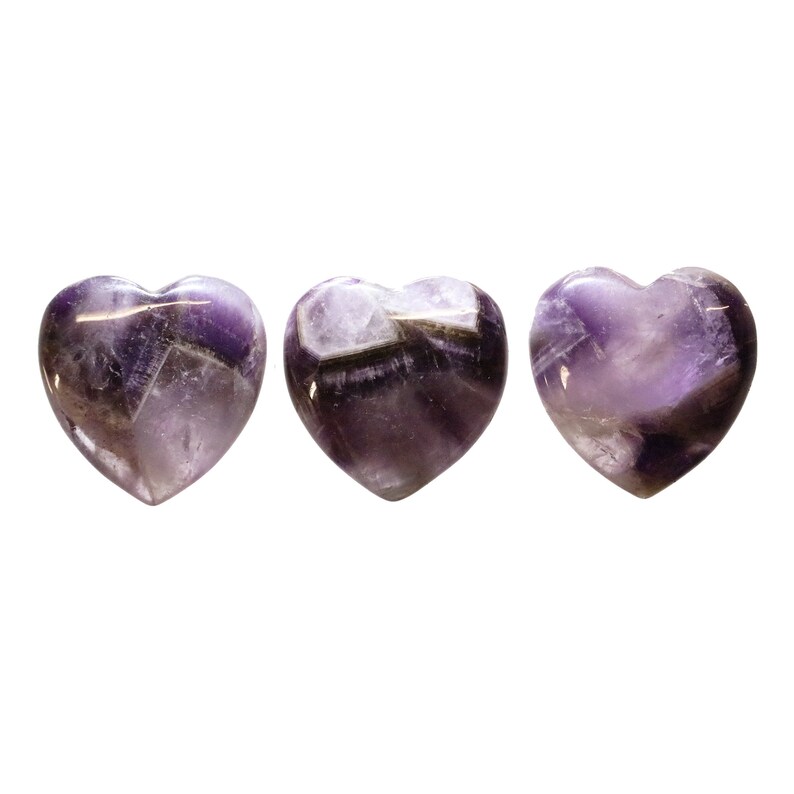 Amethyst Heart Shaped Carved Stone - Etsy
