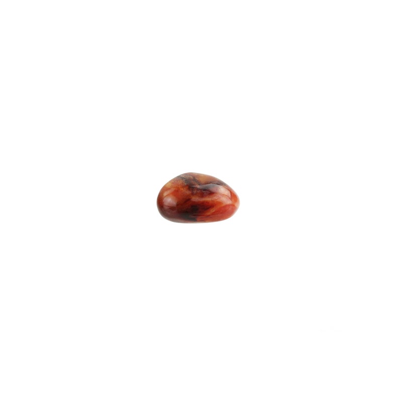 Polished Carnelian Palmstone | Orange Worry Stone Red Quartz Crystal ...