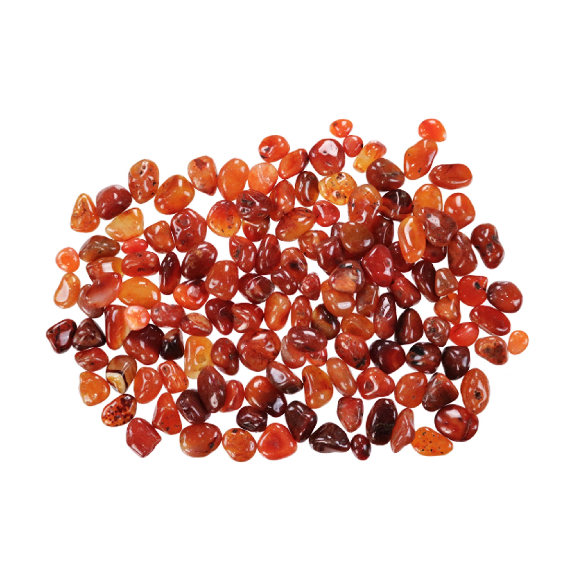 Carnelian Tumbled Stones Orange Brown Red Tumbled Quartz | Etsy