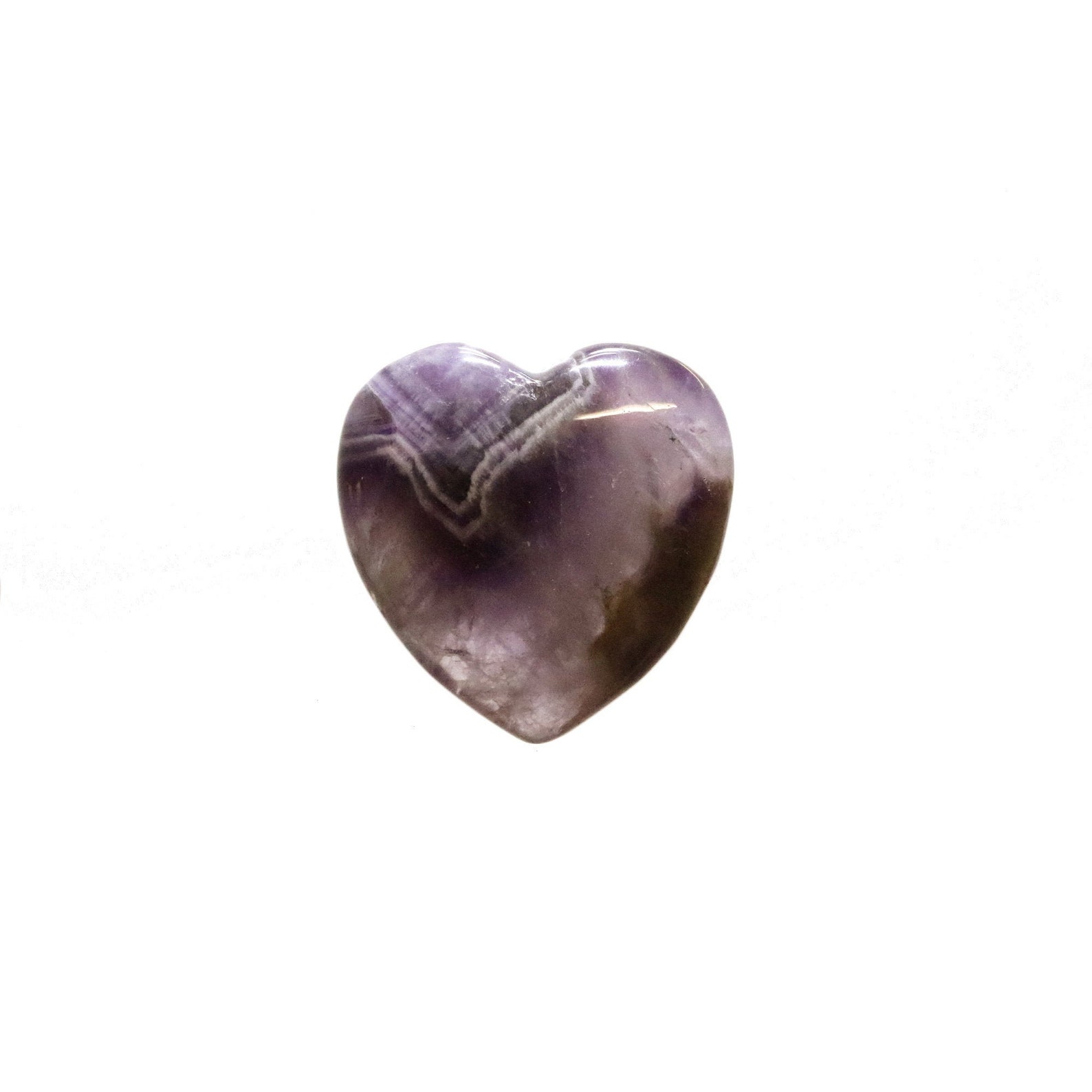 Amethyst Heart Shaped Carved Stone - Etsy