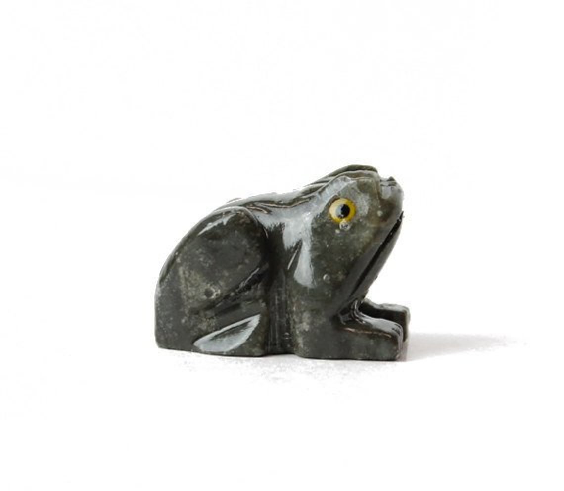 Frog Soapstone Animal Carving 1 Piece | Etsy