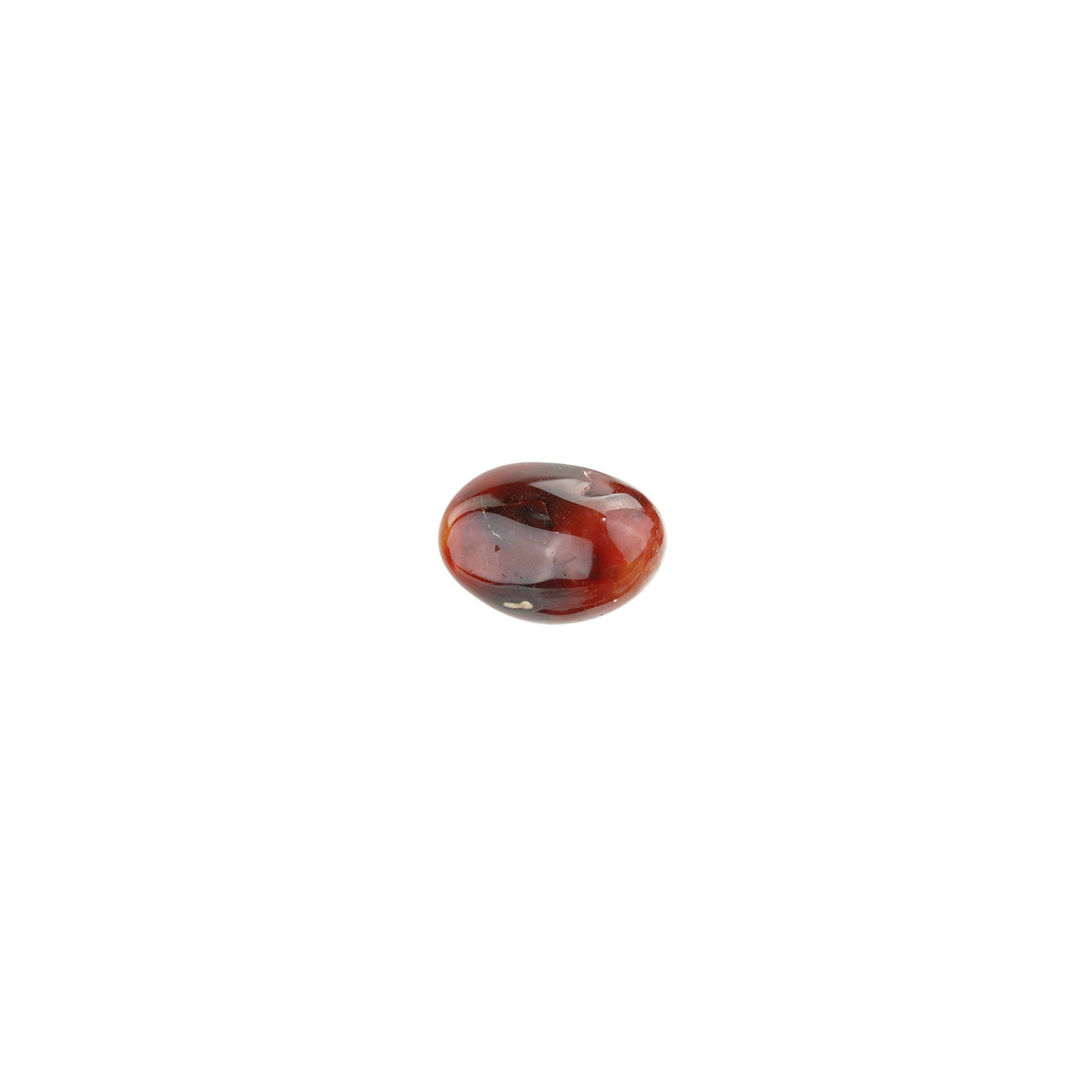 Polished Carnelian Palmstone | Orange Worry Stone Red Quartz Crystal ...
