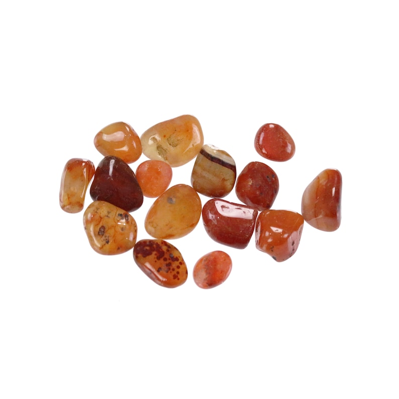 Carnelian Tumbled Stones Orange Brown Red Tumbled Quartz | Etsy