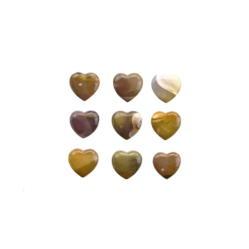 Mini Mookaite Jasper Carved Heart Rose Heart Shaped Carved | Etsy