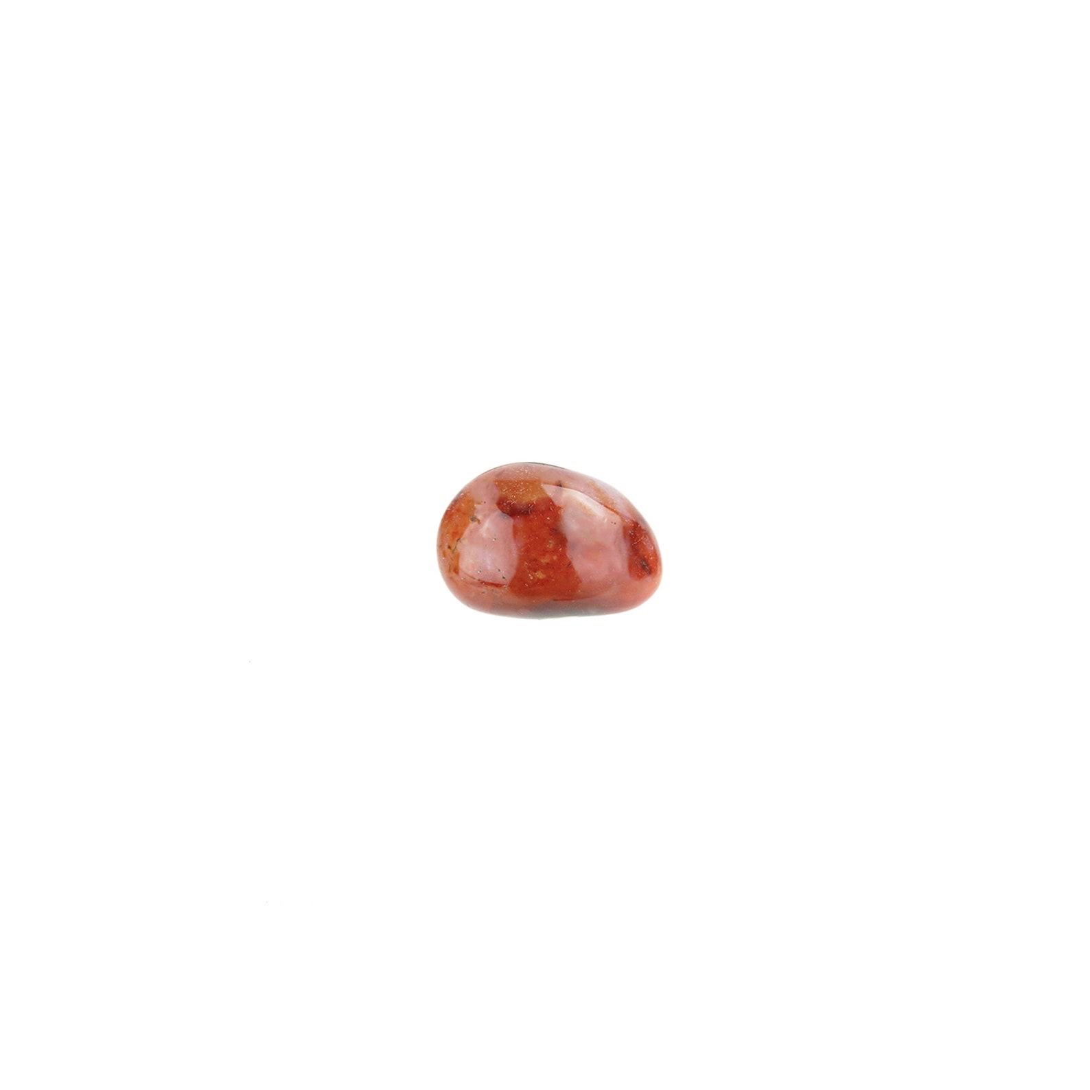 Polished Carnelian Palmstone | Orange Worry Stone Red Quartz Crystal ...