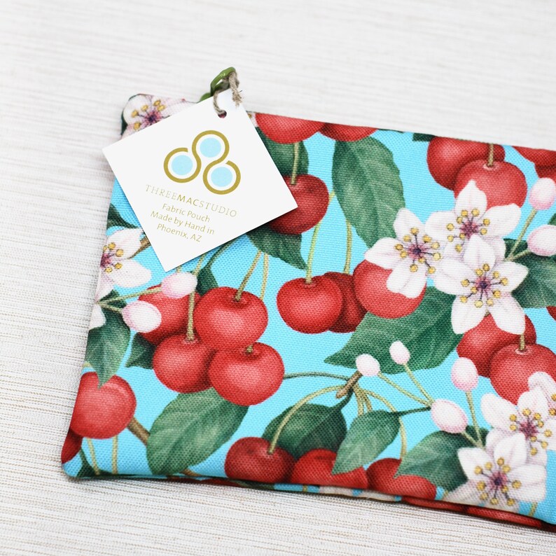 Cherry Handmade Everything Pouch | Etsy