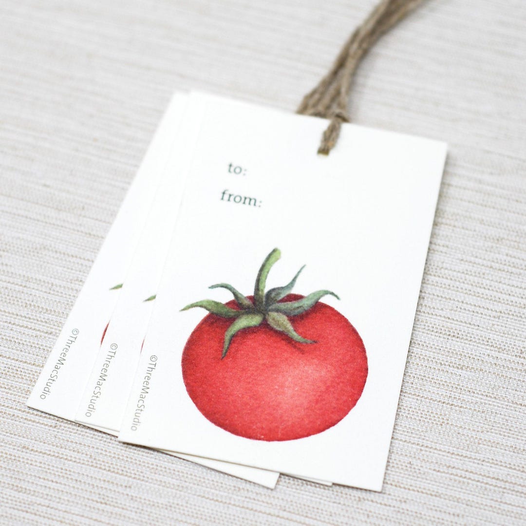 Tomato Gift Tags: Set of 3 - Etsy