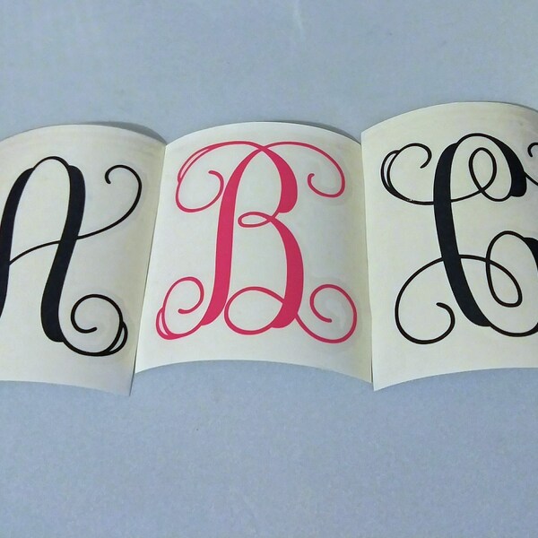 Fancy Letters Decal - Etsy