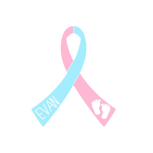Miscarriage and Infant Loss Awareness Ribbon Decal - Etsy