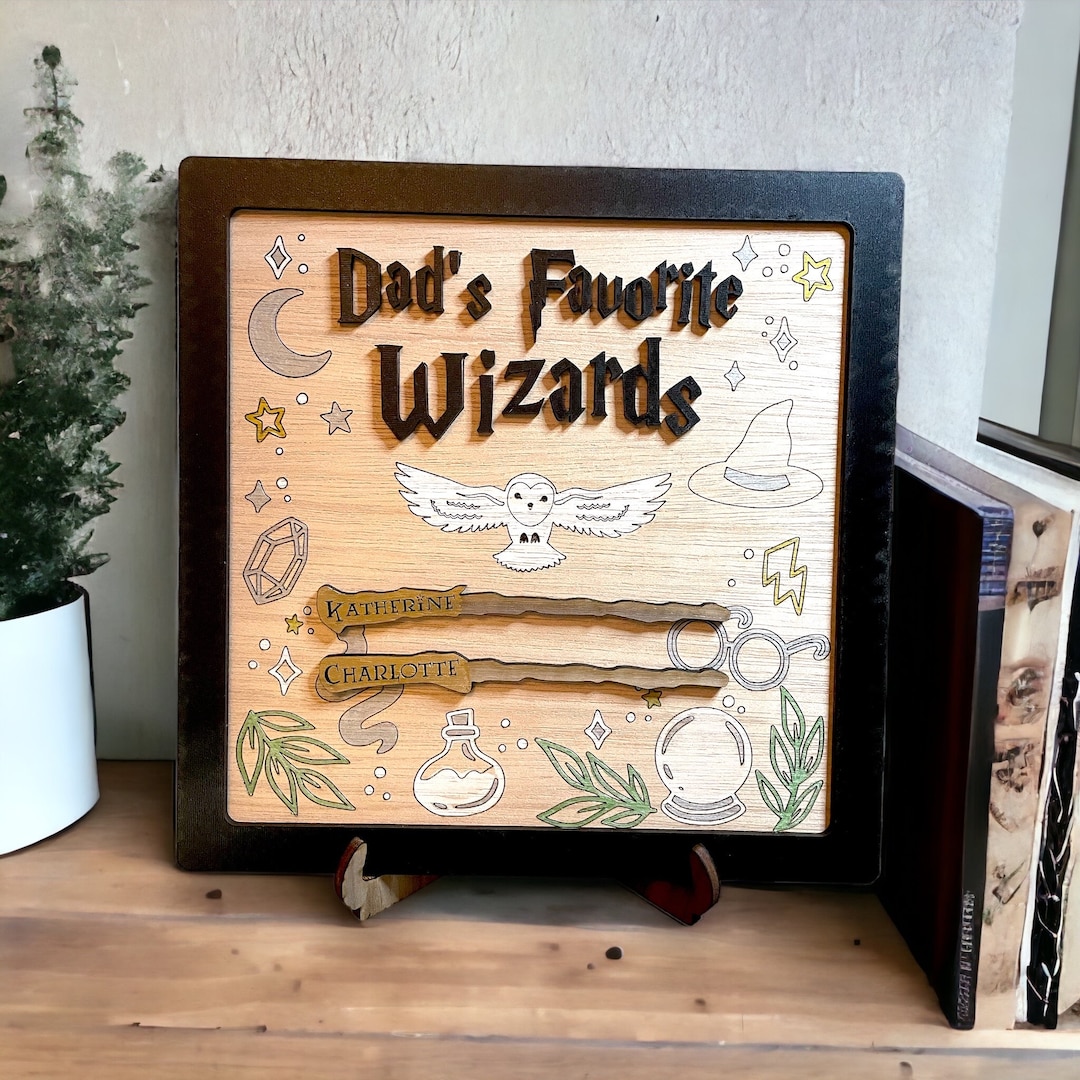 Custom Dad’s Favorite Wizards Fathers Day Gift Sign With Magical ...