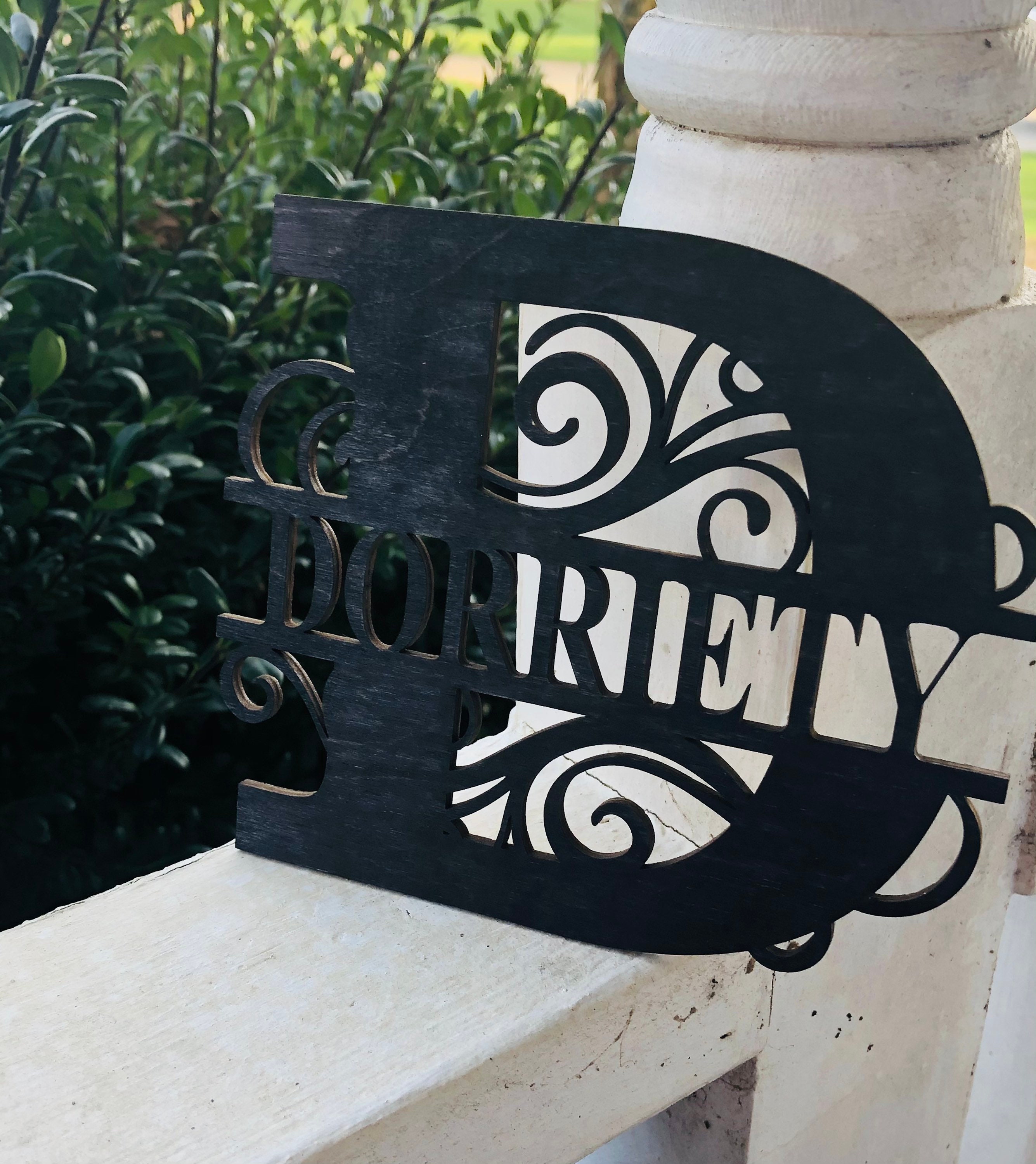 Personalized Monogram With Name Wooden Decorative Plaque - Etsy