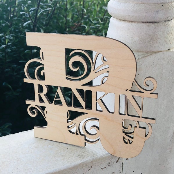 Monogram Plaque - Etsy