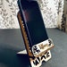 Custom Laser Engraved Monogrammed Wooden Cell Phone Stand With Name and ...