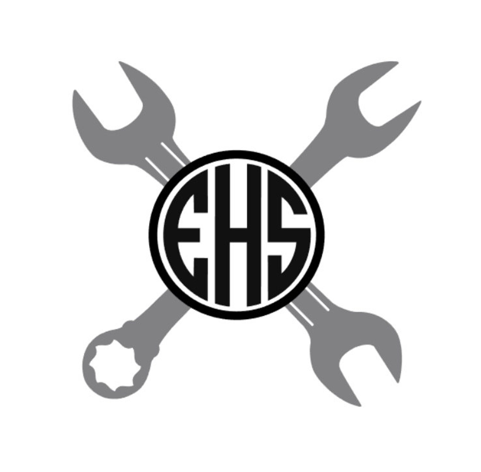 Mechanic Wrench Monogram Decal Monogram Tool Box Decal - Etsy