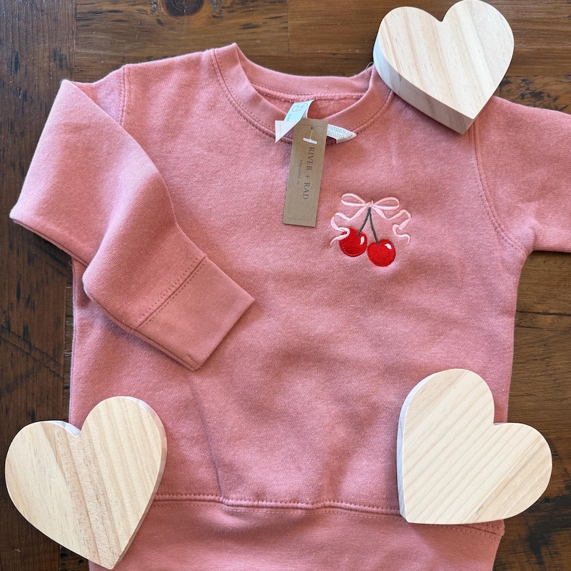 Monogrammed Cherry Bow - Etsy