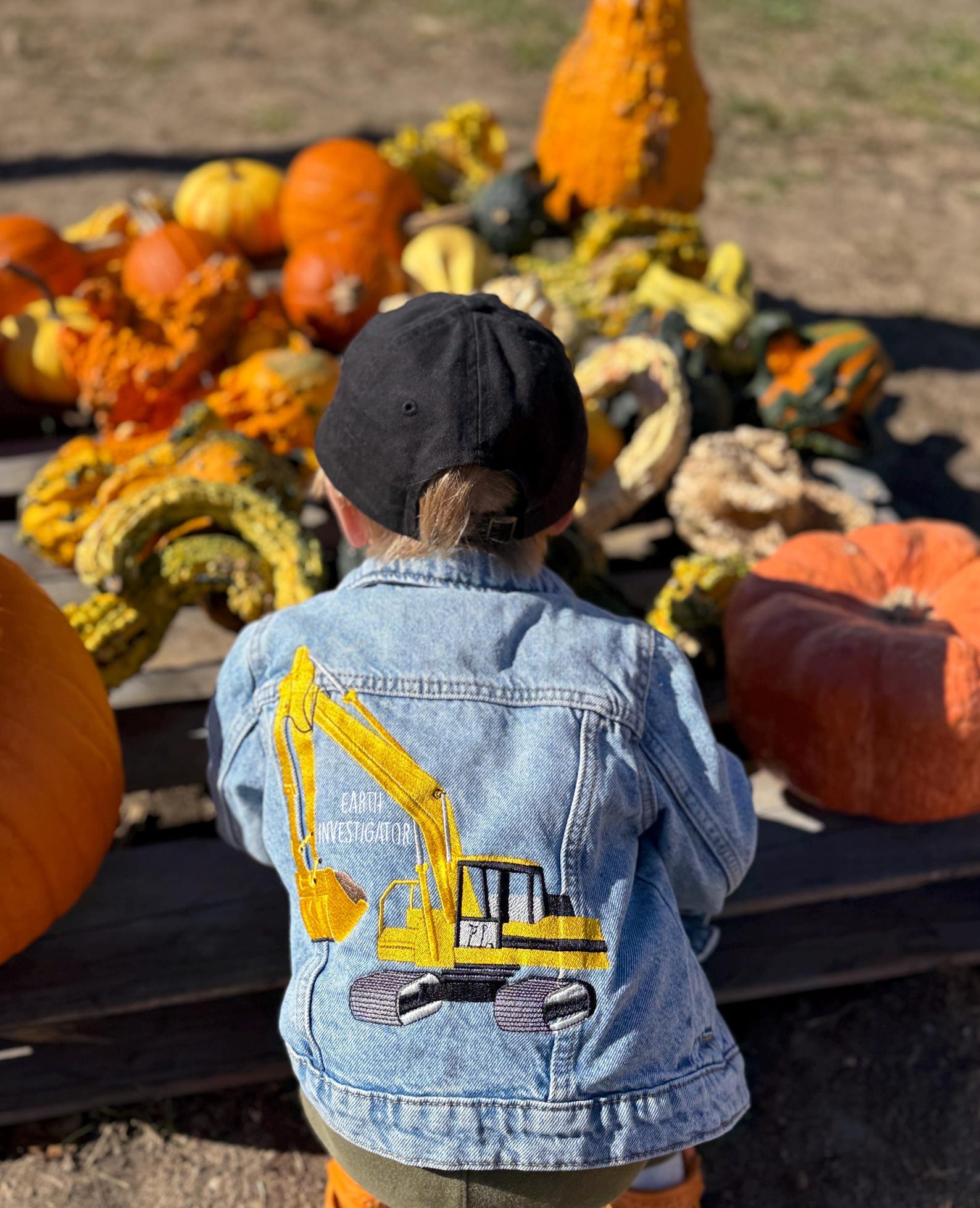 Earth Investigator Excavator Baby/toddler’s Denim Jacket- Toddler ...