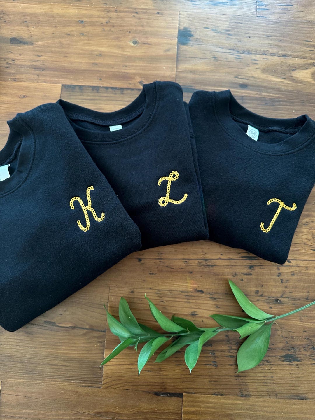 Custom Chainstitch Letter Toddler Crewneck - Etsy