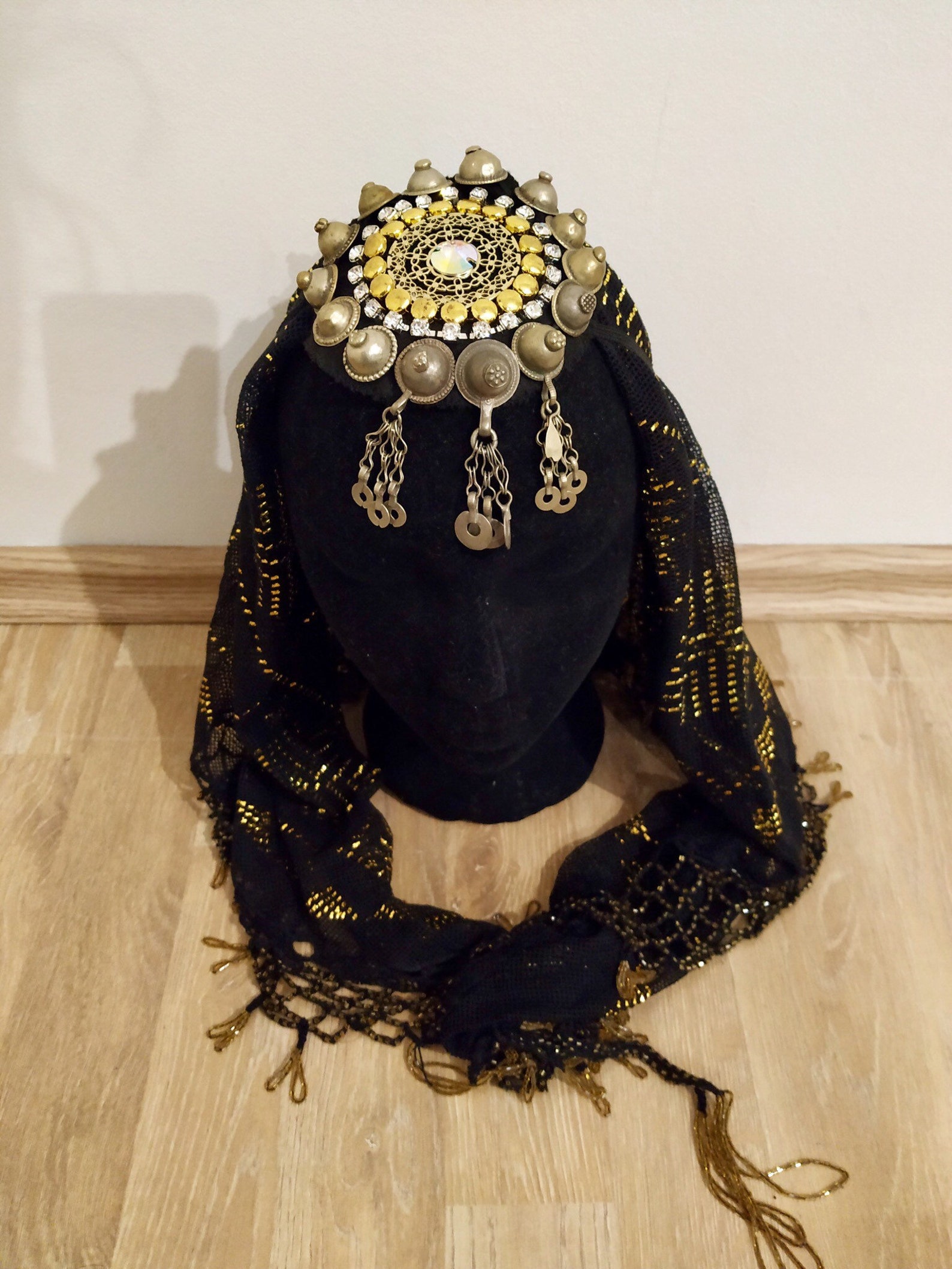 Boho Headpiece, Tribal Fusion Headpiece, Tribal Fusion Headdress ...