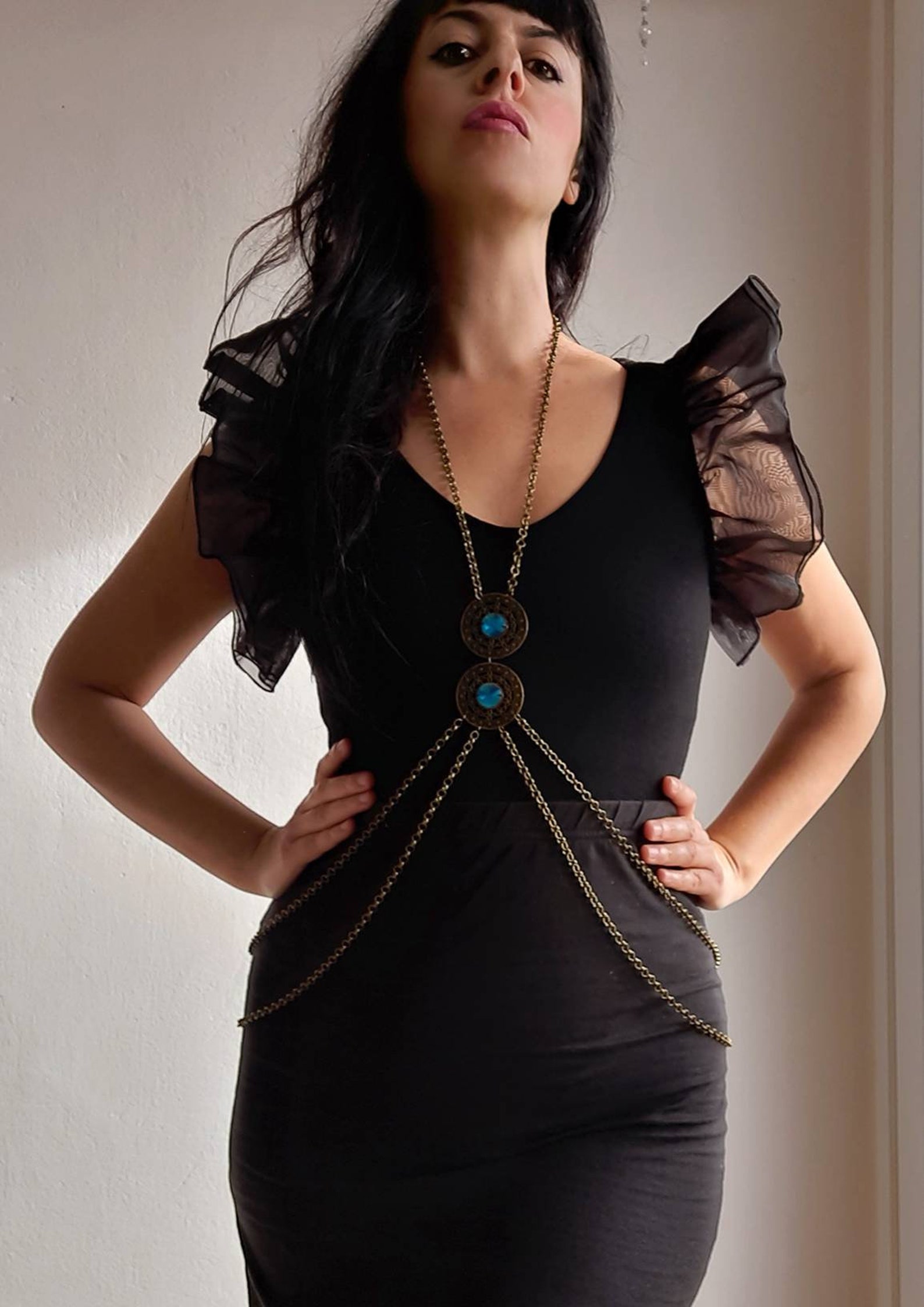 Bodychain Body Chain Harness Body Necklace Body Jewelry | Etsy