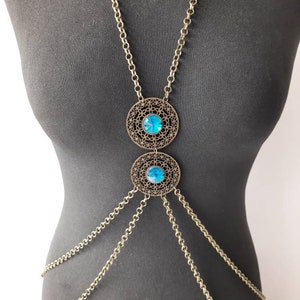 Bodychain, Body Chain, Harness, Body Necklace, Body Jewelry, Boho ...