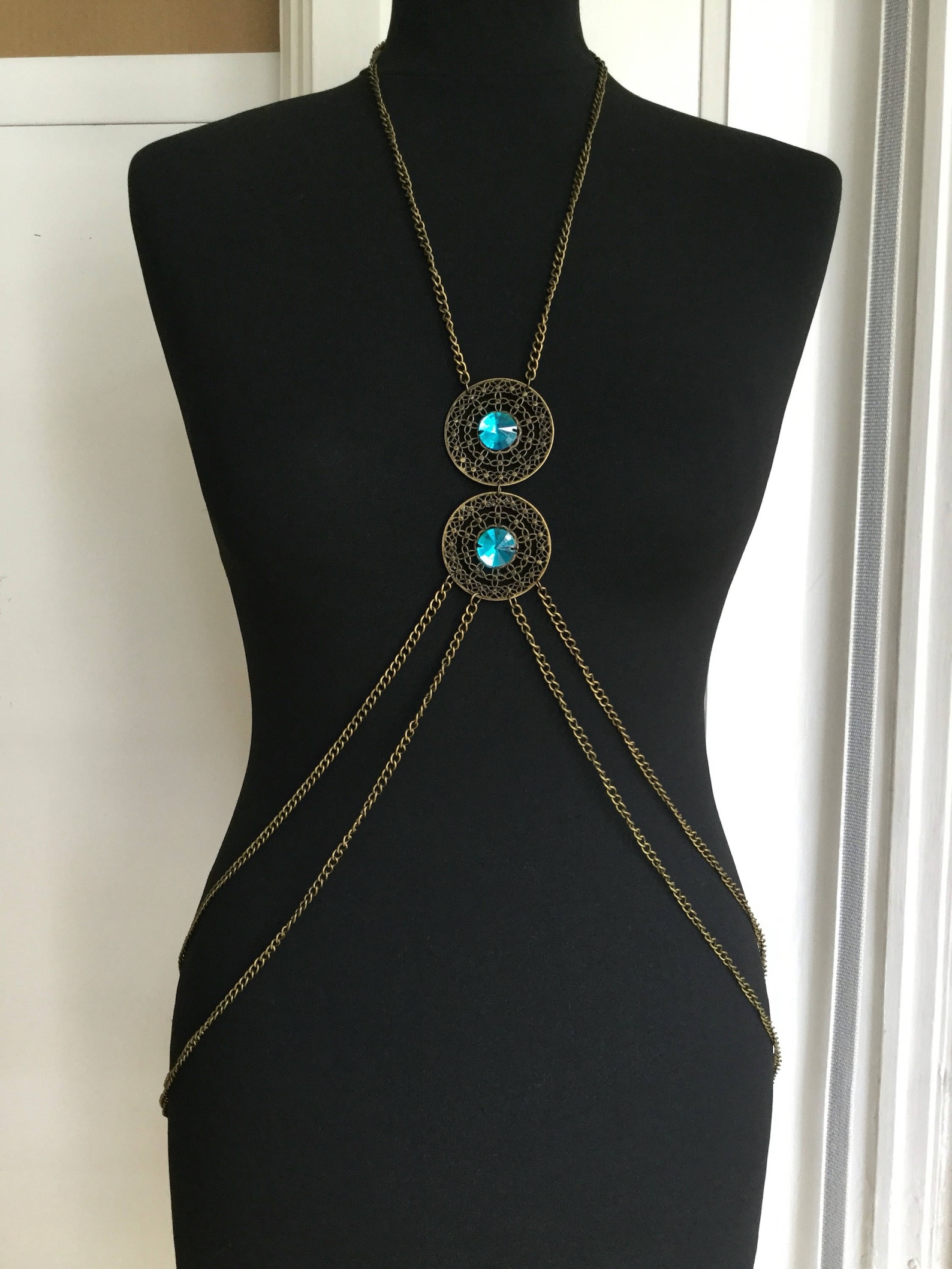 Bodychain Body Chain Harness Body Necklace Body Jewelry - Etsy
