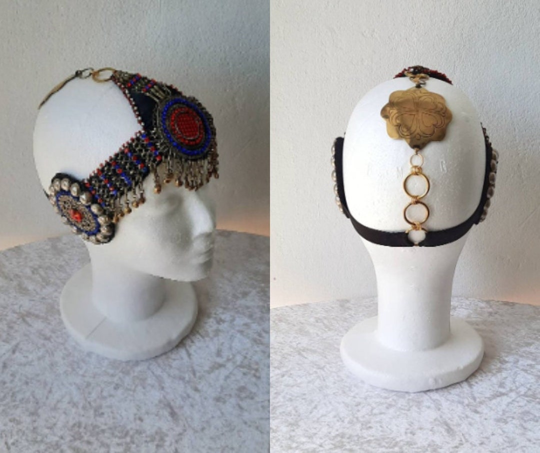 Kuchi Headdress, Fusion Bellydance Headdress, Tribal Headpiece, Kuchi ...