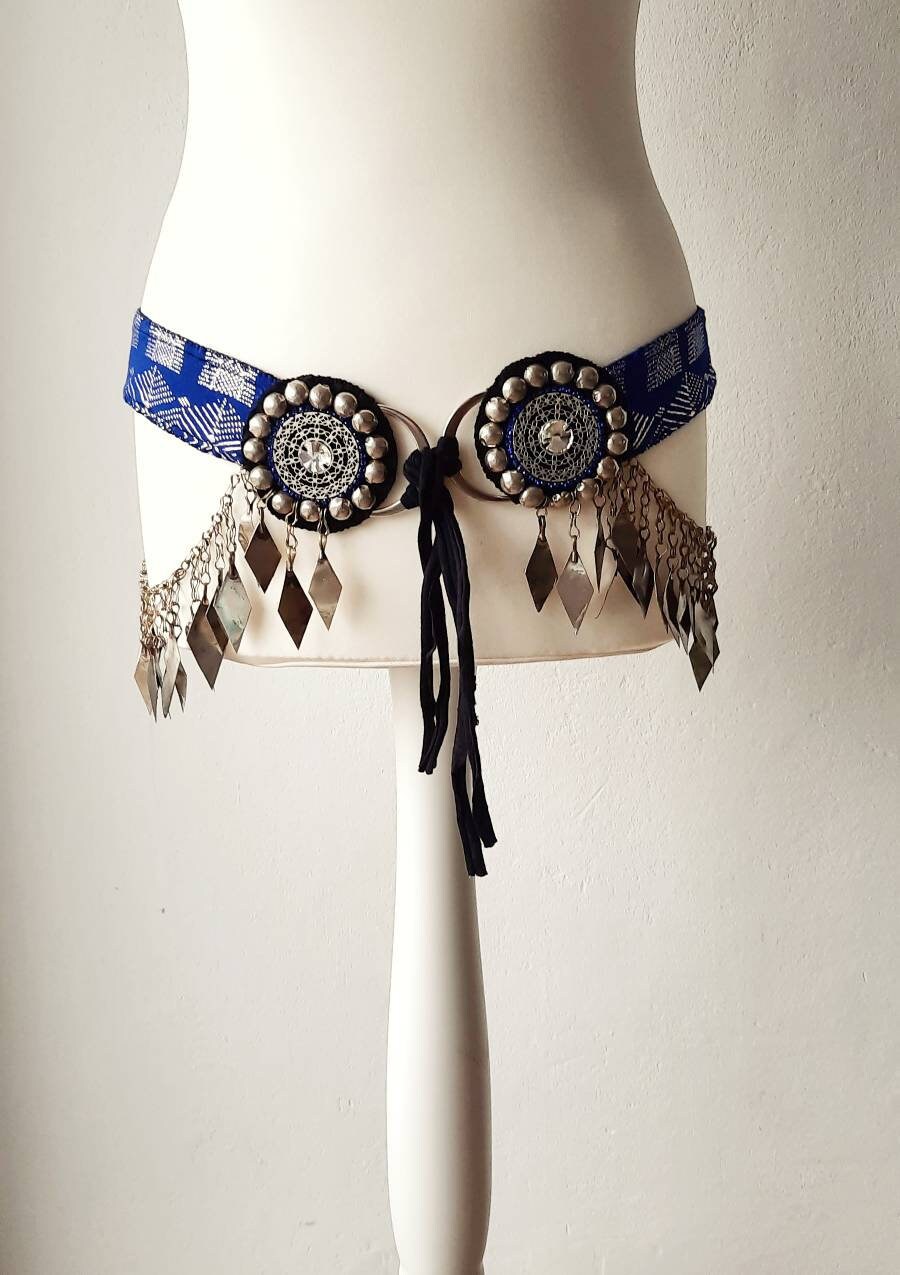 Assuit Tribal Fusion Belt Assuit Belt Faux Assuit Fusion | Etsy