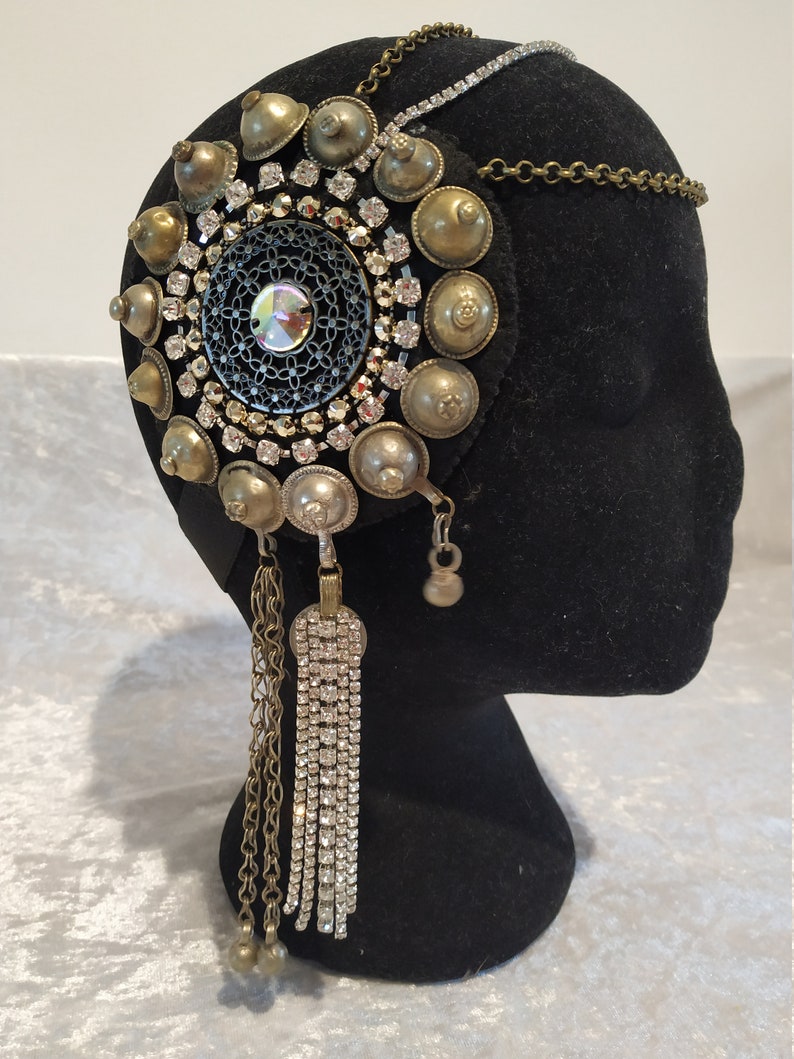 Tribal Fusion Headdress Tribal Fusion Headpiece Strass - Etsy