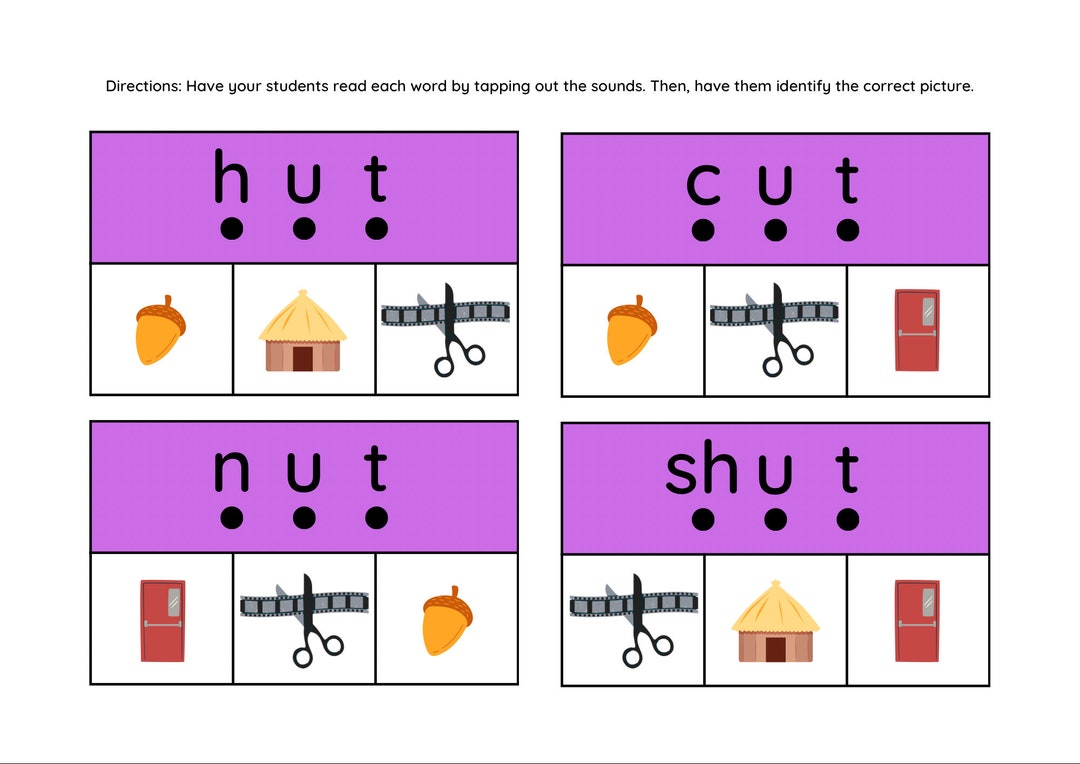 Blending Word Flashcards - Etsy