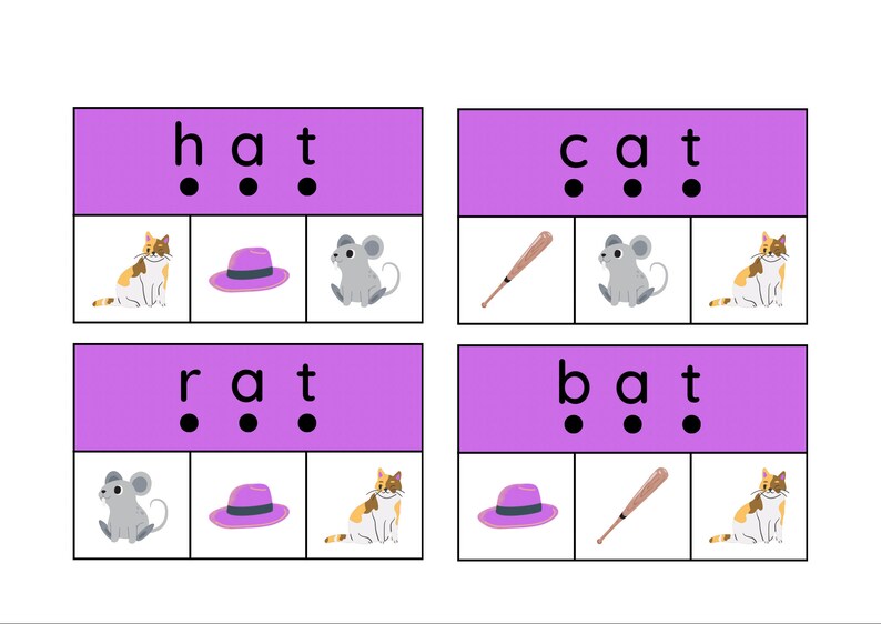 Blending Word Flashcards - Etsy