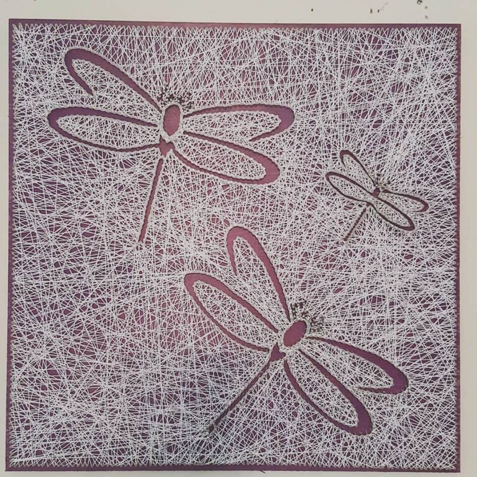Dragonflies String Art 16x16 - Etsy