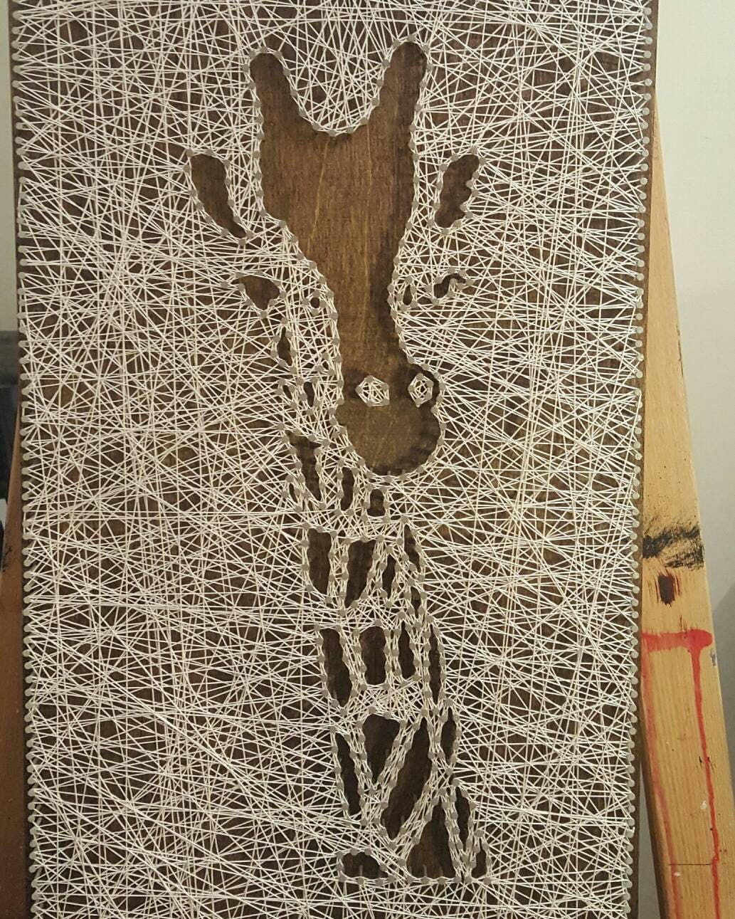 Giraffe String Art 12"x24" - Etsy