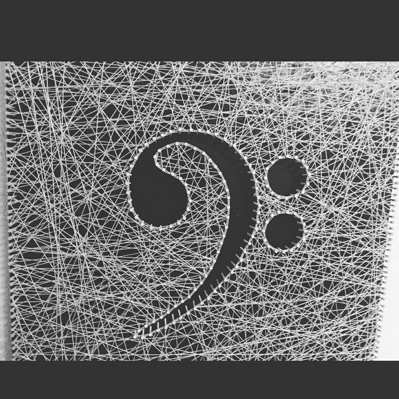 Bass Clef String Art 16'x16 - Etsy
