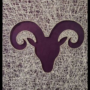 Aries Ram String Art-four Piece - Etsy