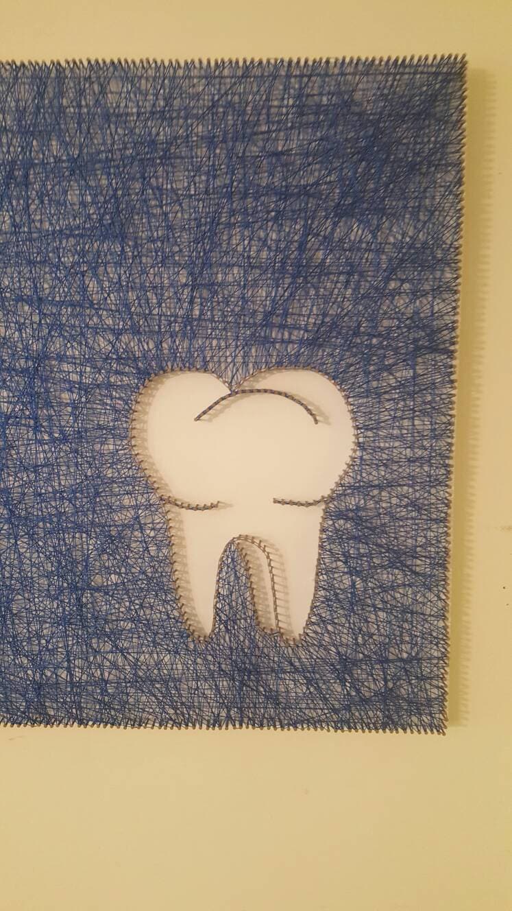 Tooth String Art 16"x16" - Etsy