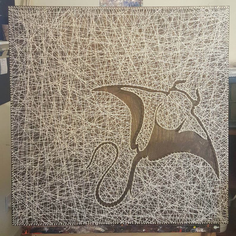 Sting Ray String Art 16x16 - Etsy