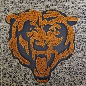 Chicago Bears String Art 24"x24" - Etsy