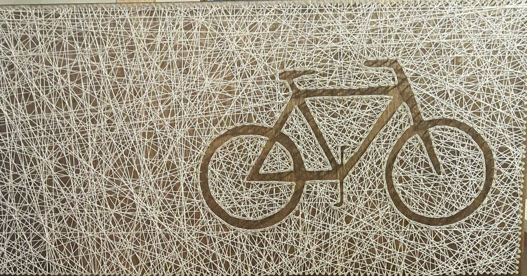 Bike String Art 12x24 - Etsy
