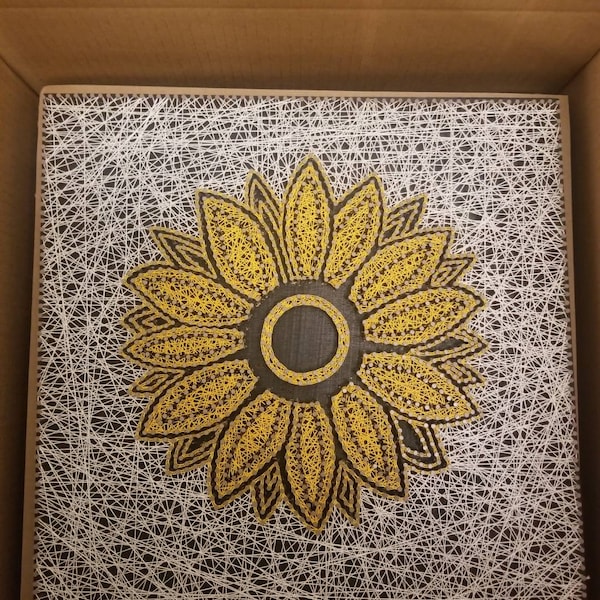 Sunflower String Art - Etsy