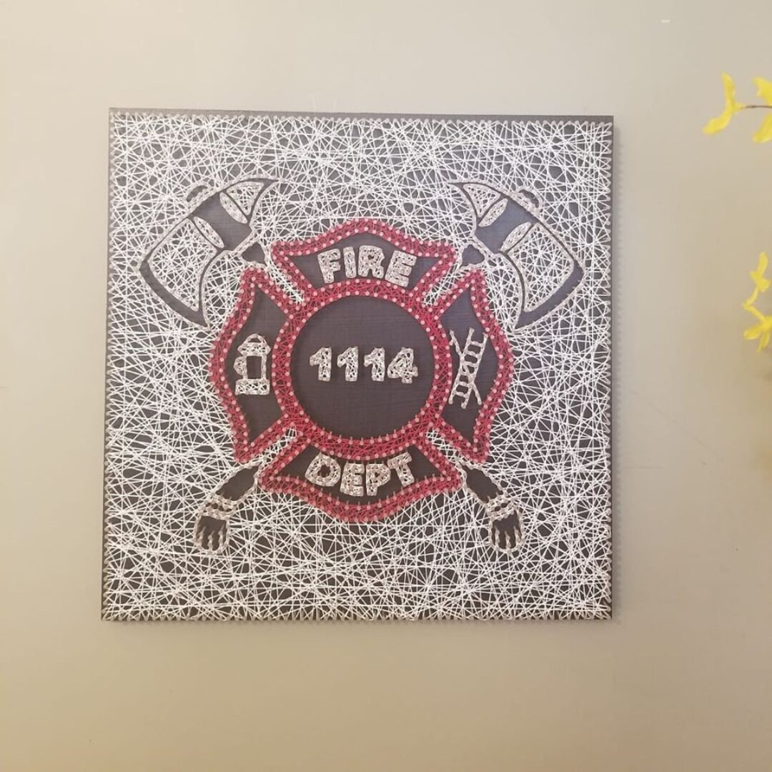 Fireman Shield W/ Engine Number Added - Etsy